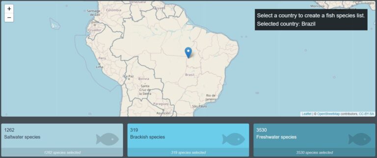 Interactive Fish Distribution Map | Nature Analytics